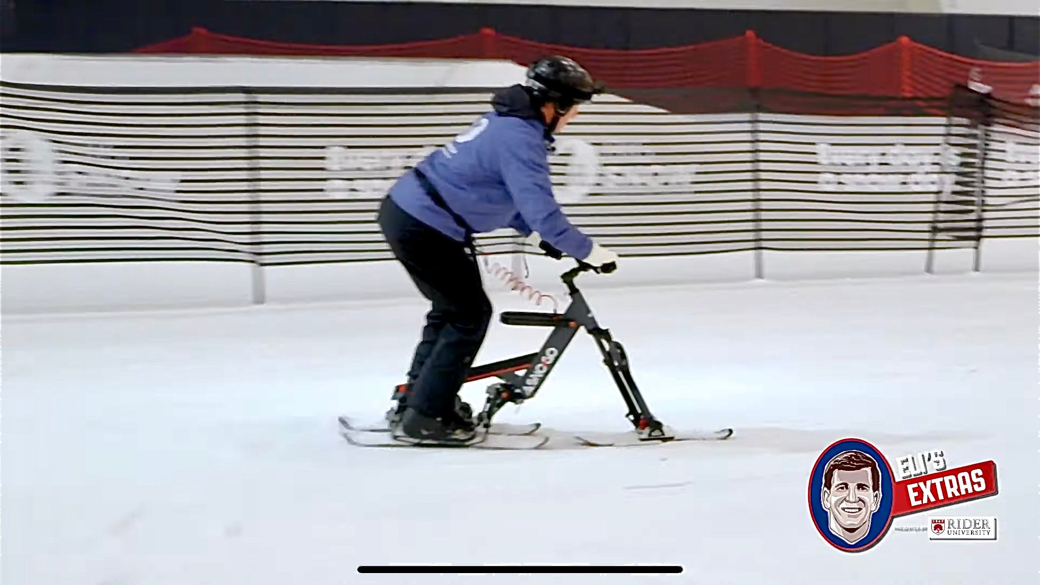 Eli Manning Tries SNO-GO Ski Biking at Big Snow – SNO-GO Ski Bikes